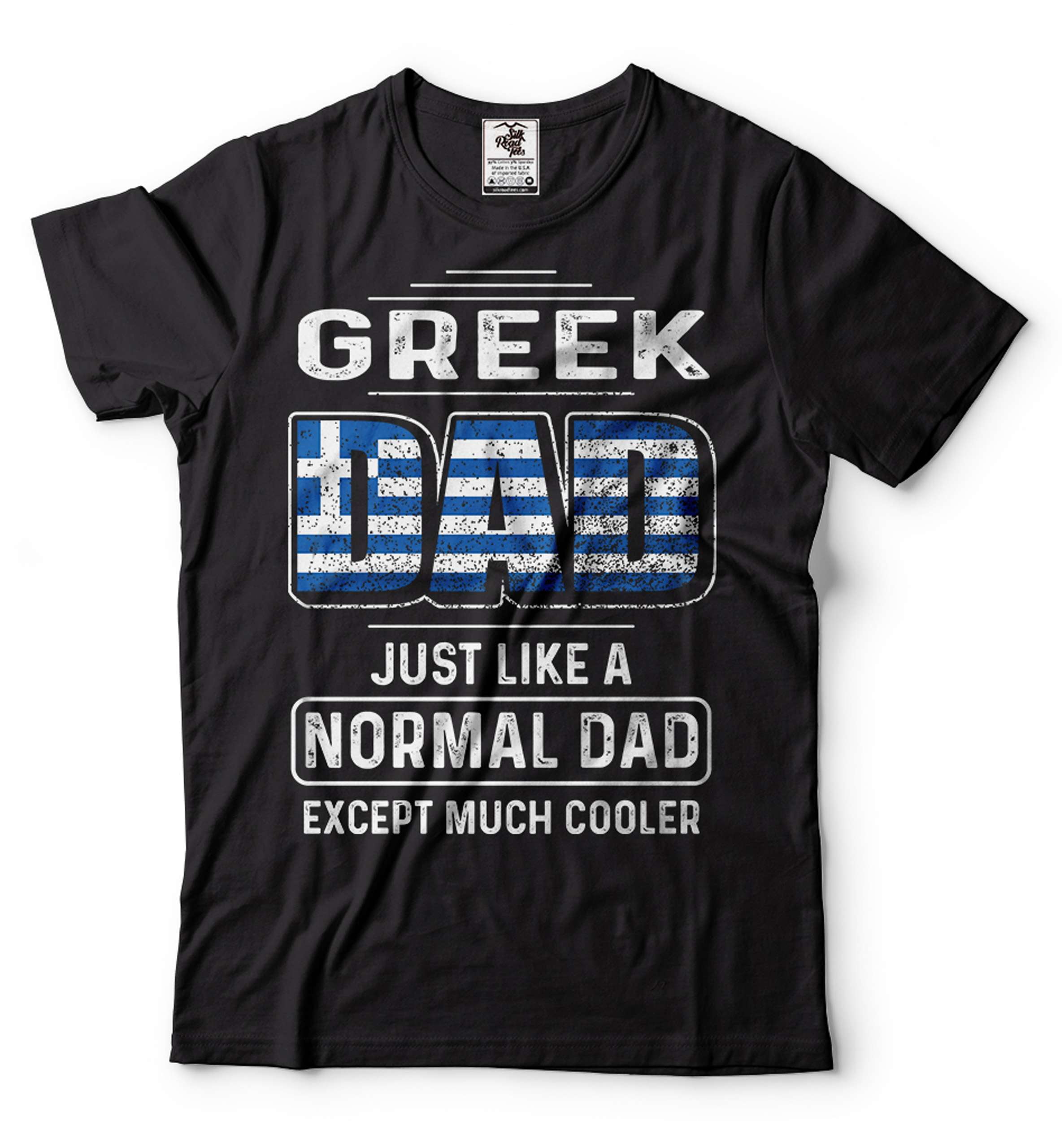 Mens Greek Dad T-shirt Fathers Day Greek Shirt Greek Patriotic Shirt ...