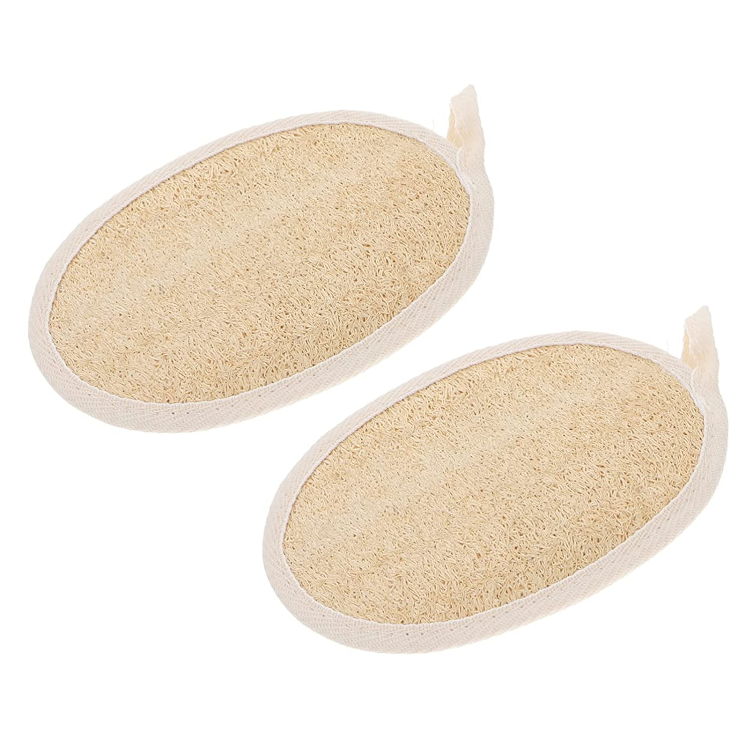 Mens Grooming Products 2pcs Exfoliating Loofah Bath Sponge Pads Natural ...
