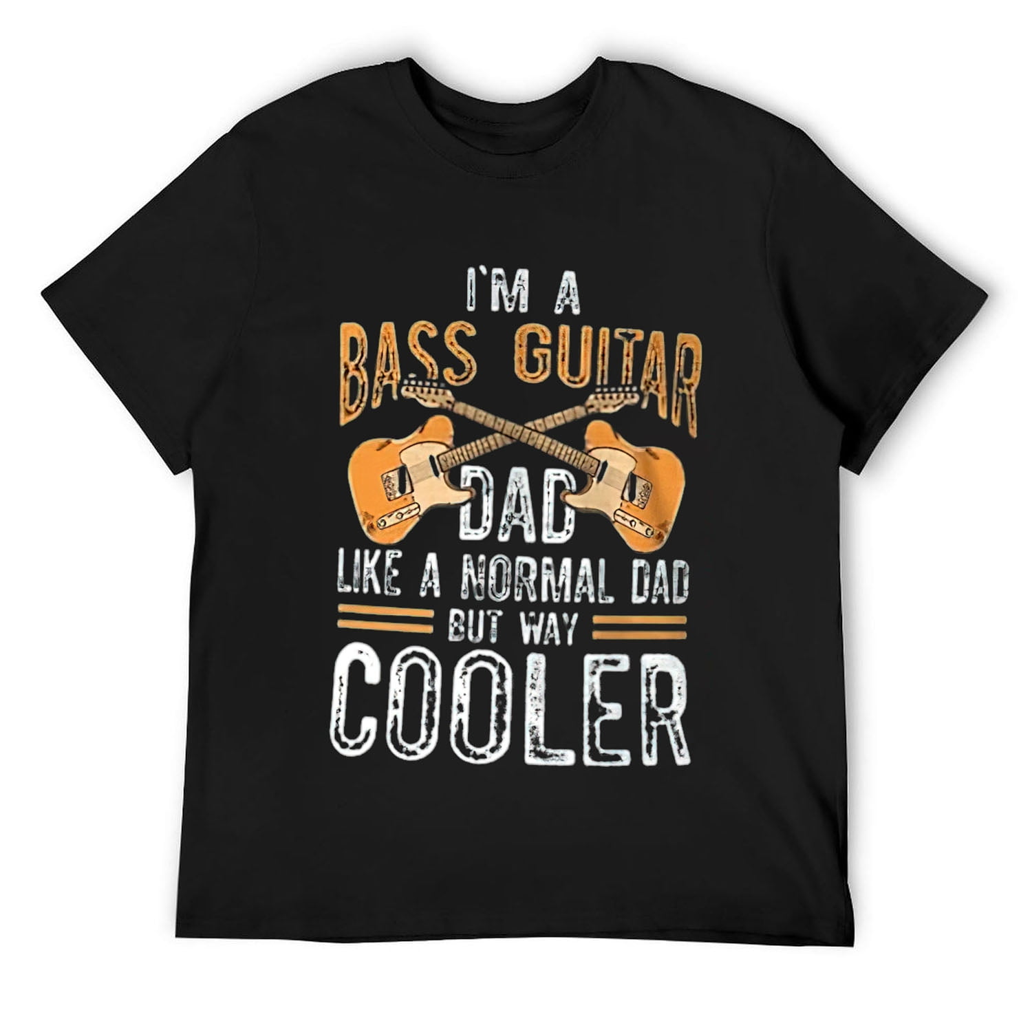 Mens Guitar Player I´m a bass Guitar dad like a normal dad T-Shirt ...
