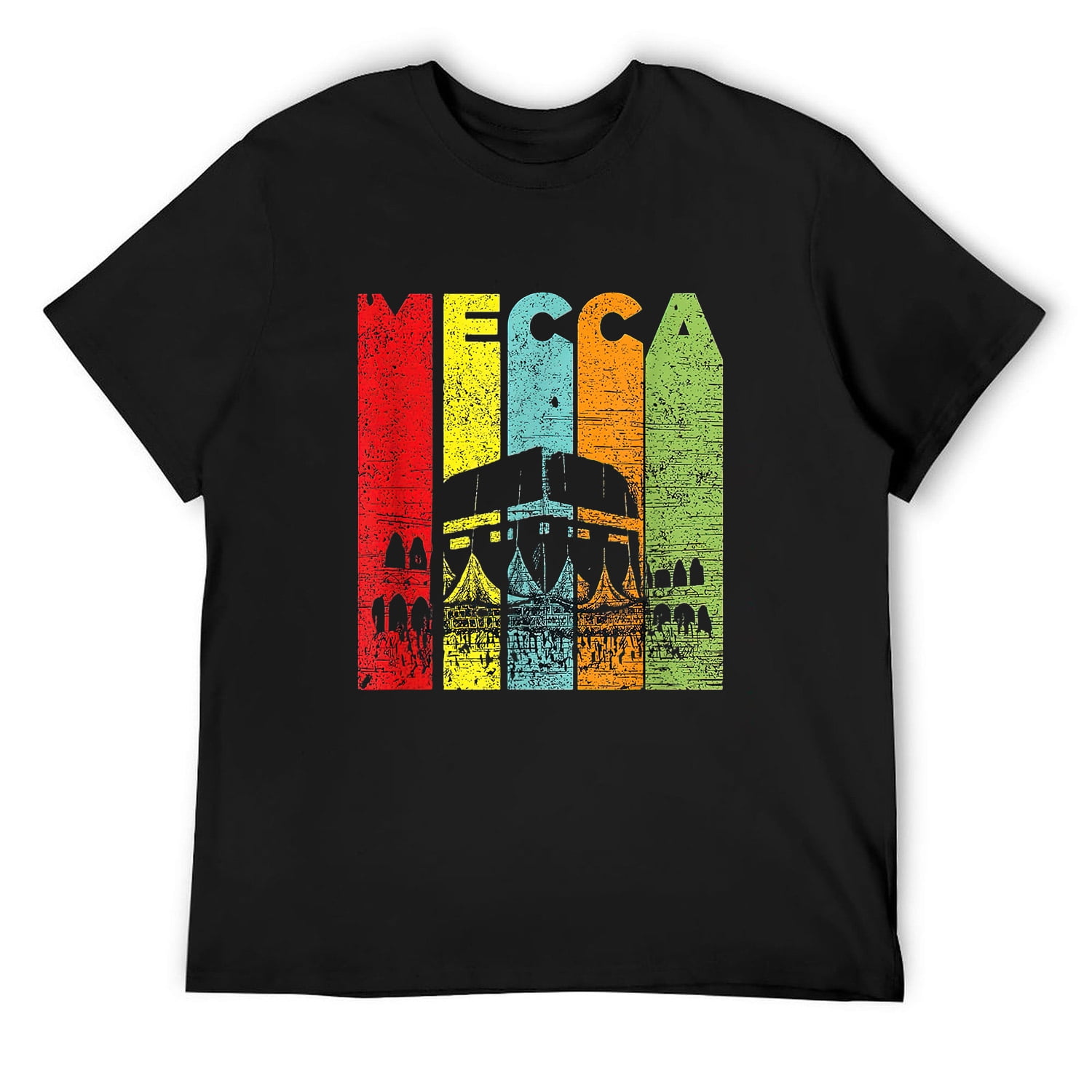 Mens Hajj Hadj Mecca Hadji Haj Islamic Islam Allah Akbar Gift T-Shirt ...