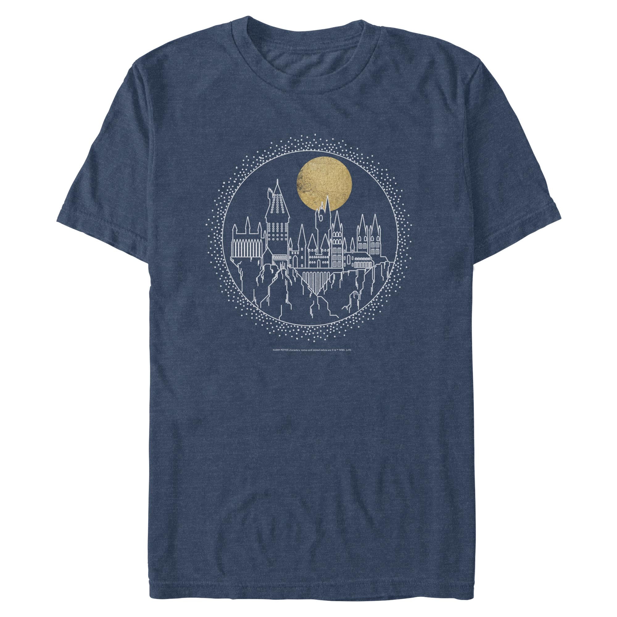 Mens Harry Potter Hogwarts Line Art Moonrise T Shirt - Walmart.com