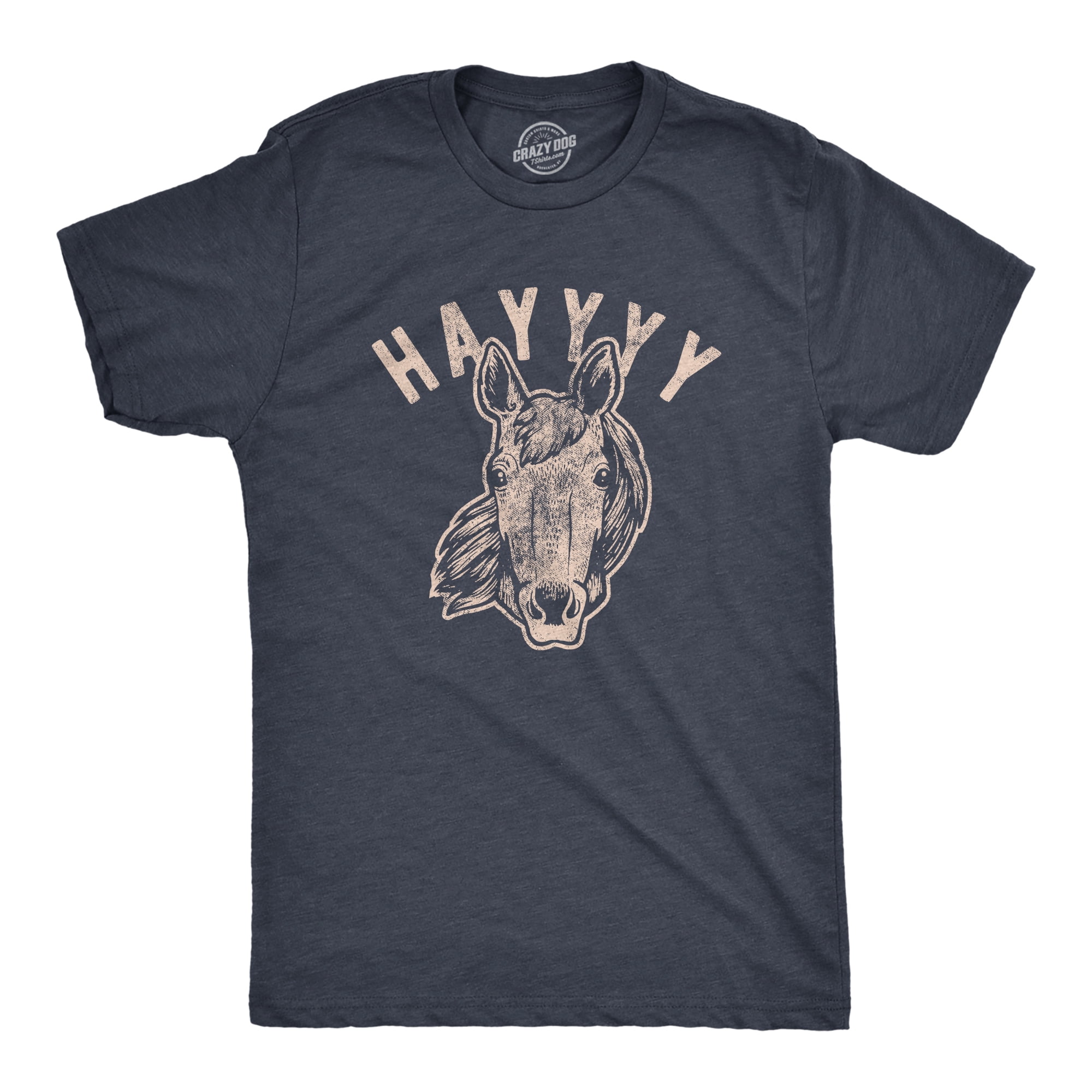 Mens Hayyy T Shirt Funny Hay Is for Horses Hello Sarcastic Hilarious ...