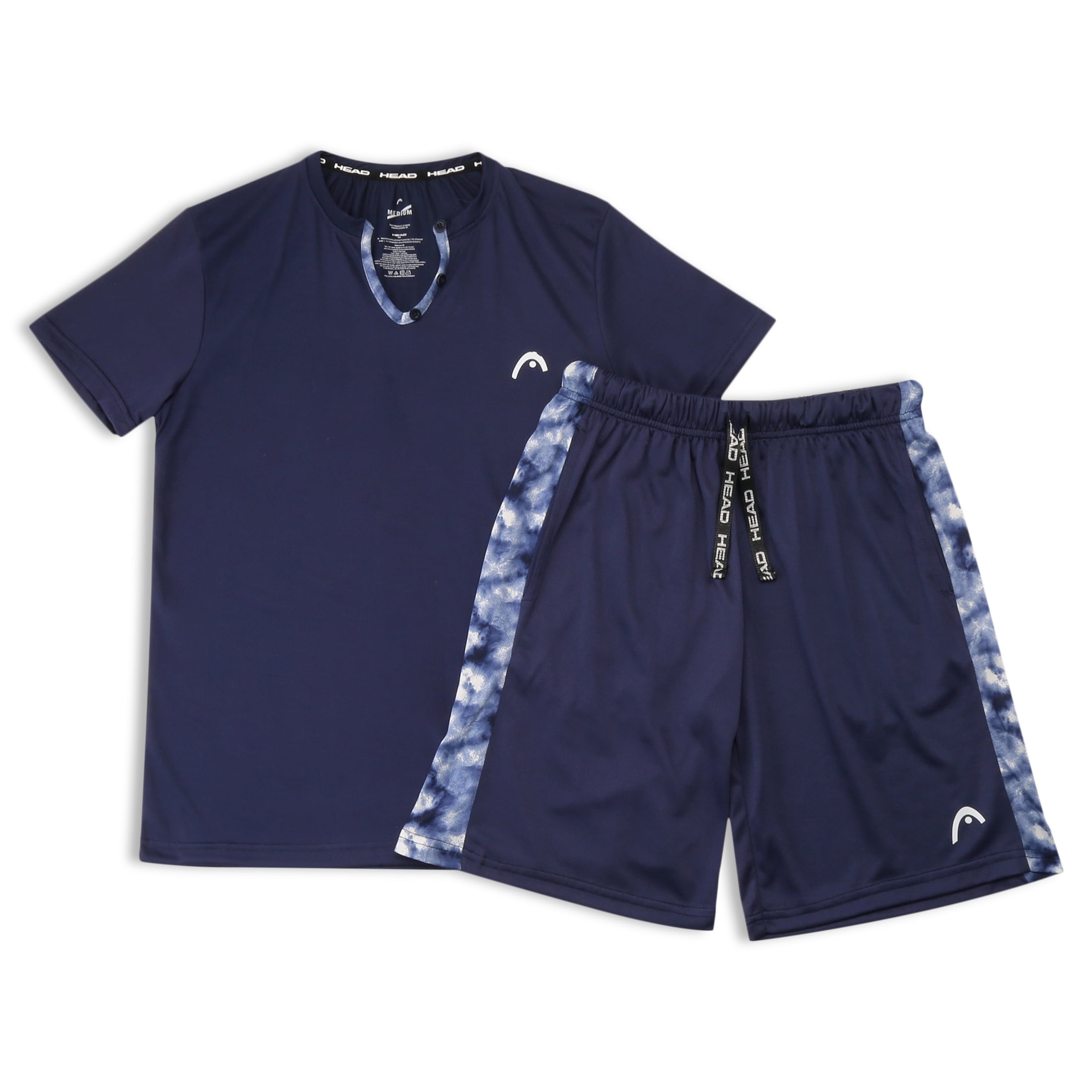 Mens Head Super Soft Lounge Short Set - Walmart.com