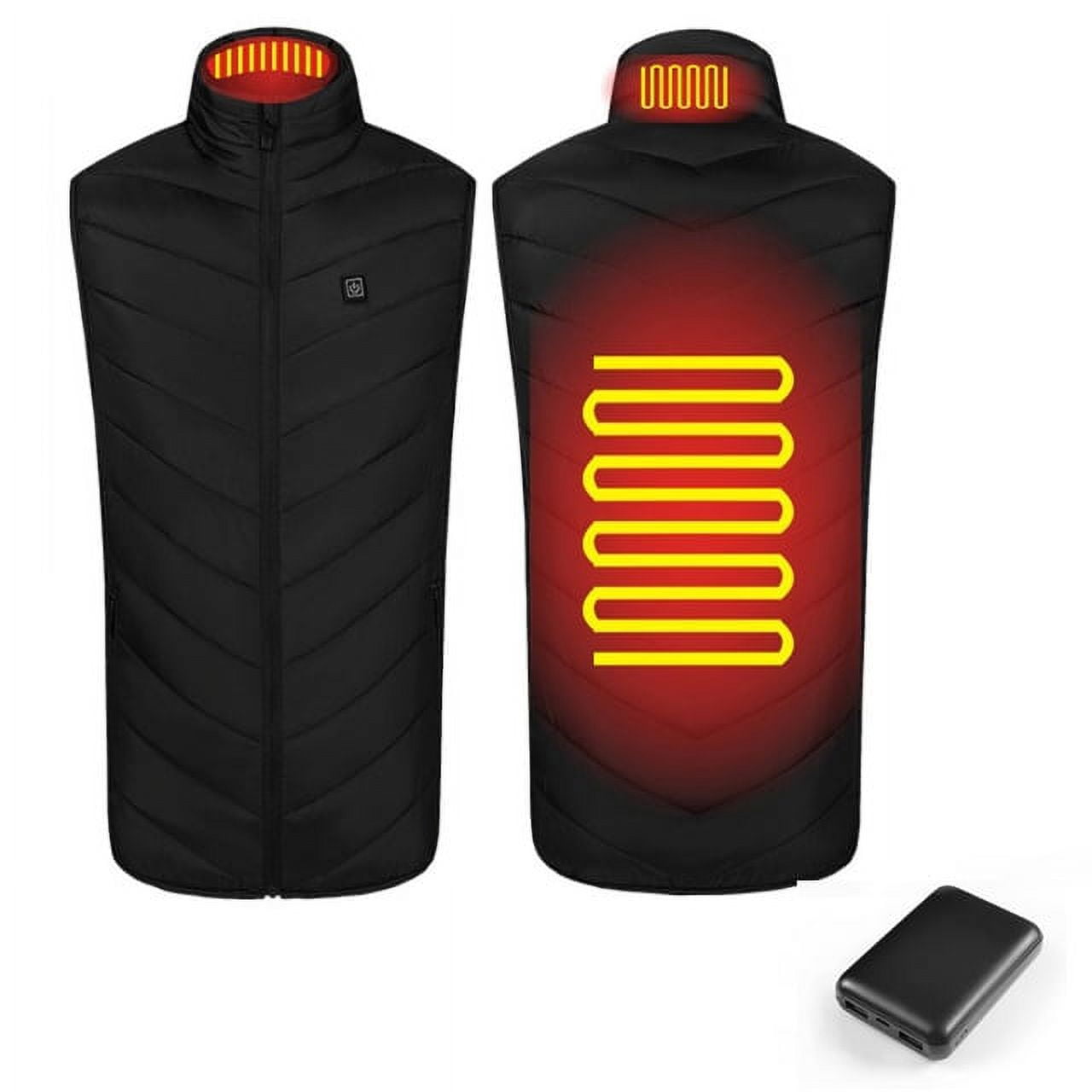 Mens Heated Vest with Battery Pack Included,Electric Heated Warming ...