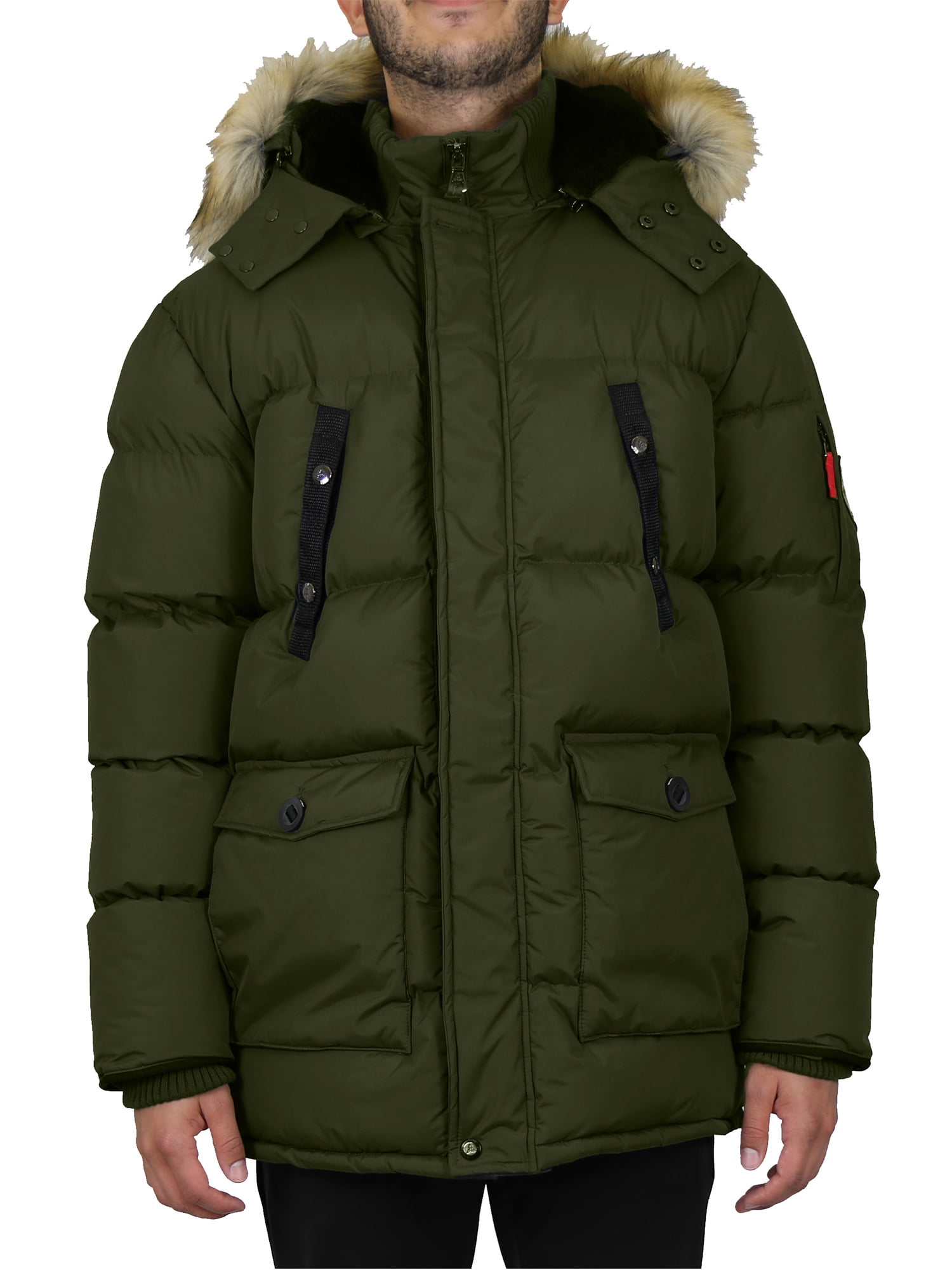 Mens Heavyweight Hooded Long Classic Parka Jacket Coat - Walmart.com