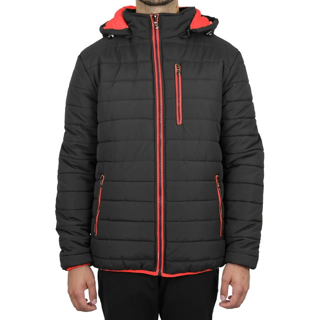 Men's Heavyweight Puffer Bubble Jacket - Lined Winter Coat with Puffy ...