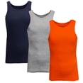 Mens Heavyweight Ribbed Tank Top ( 3-PACK) - Walmart.com