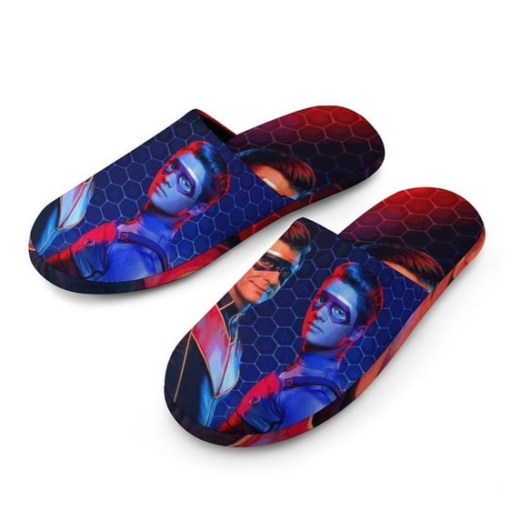 Mens Henry Danger Slippers Non-Slip Fuzzy House Slippers Warm Soft ...