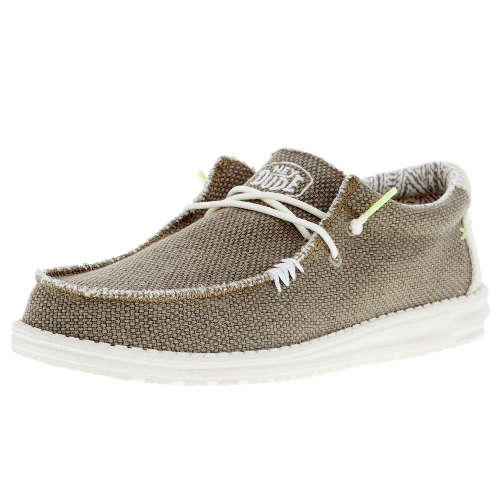 Mens Hey Dude Wally Braided Fossil Casual Shoe - Walmart.com