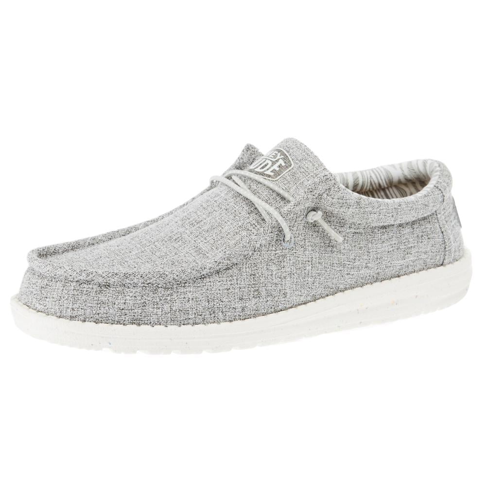 Mens Hey Dude Wally Eco Linen Iron Casual Shoe - Walmart.com