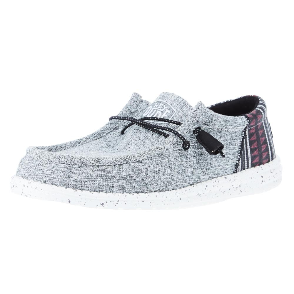 Mens Hey Dude Wally Funk Jacquared Black Aztec Casual Shoe - Walmart.com