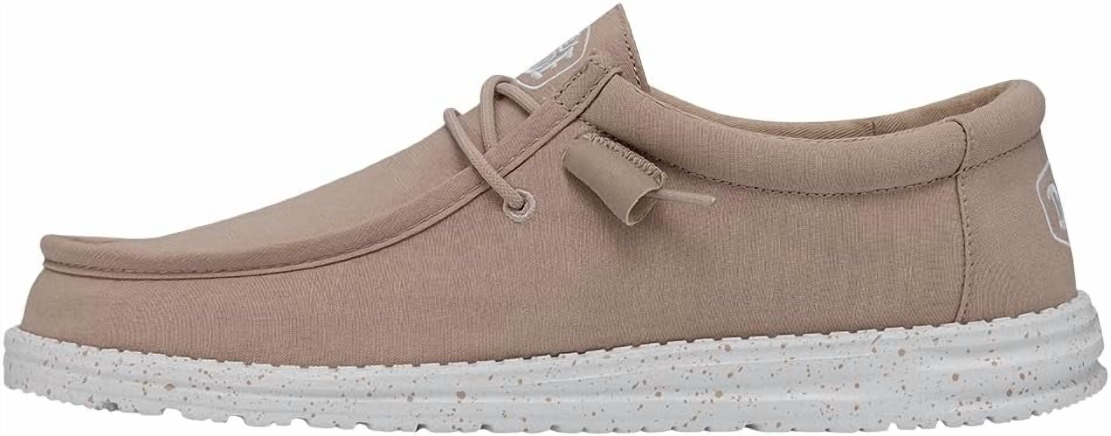 Mens Hey Dude Wally Slub Tan Canvas Casual - Walmart.com