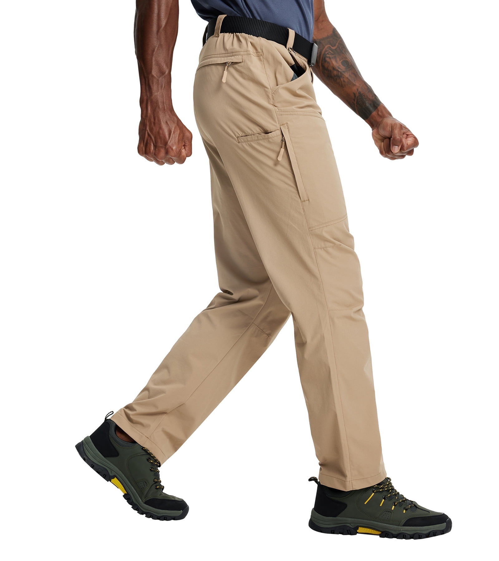 Lavenicole Men's Fishing Pants, Waterproof Quick Dry Lightweight Nylon ...
