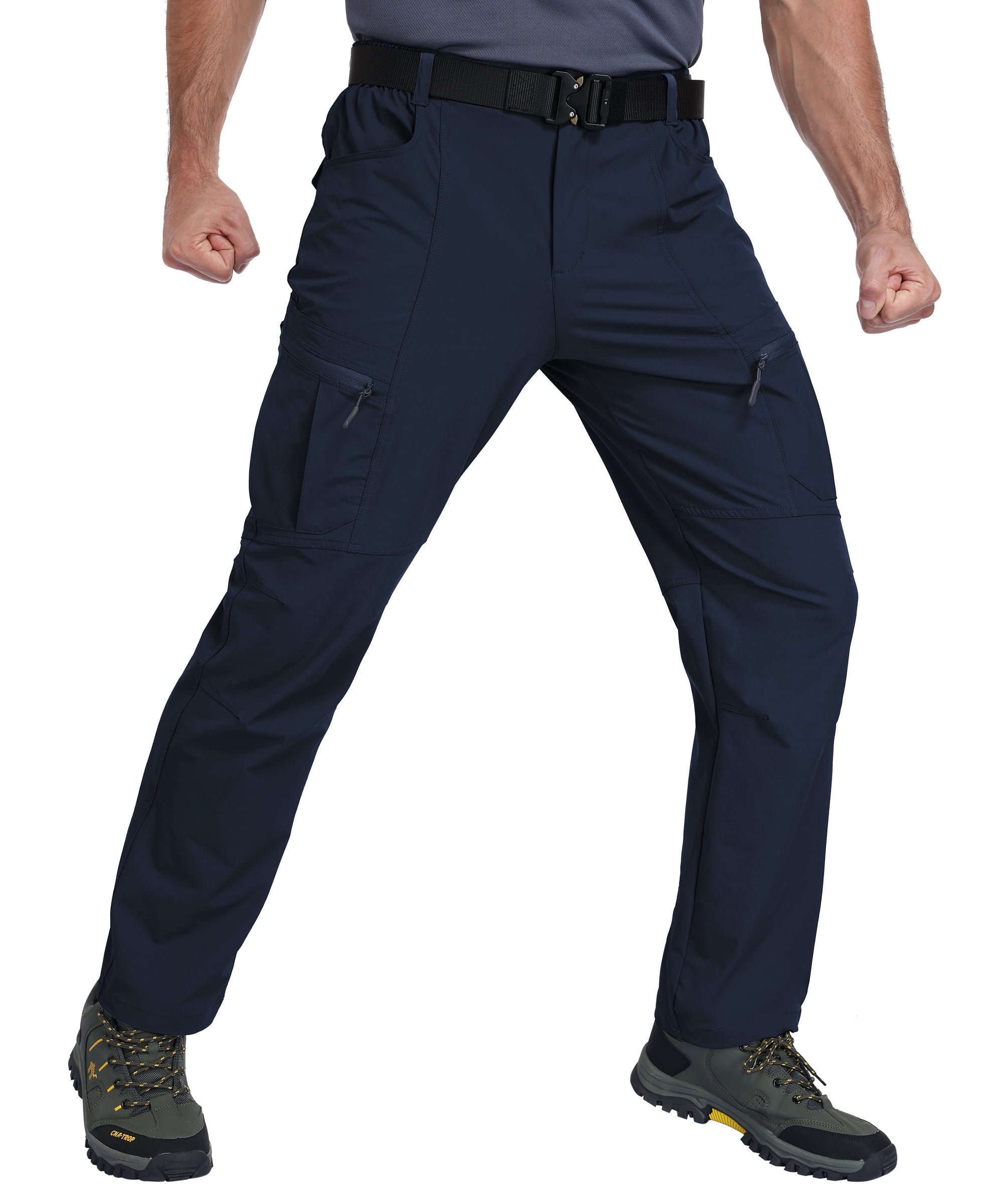 Mens Hiking Pants Lightweight Nylon Stretch Cargo Work Pants for Men ...