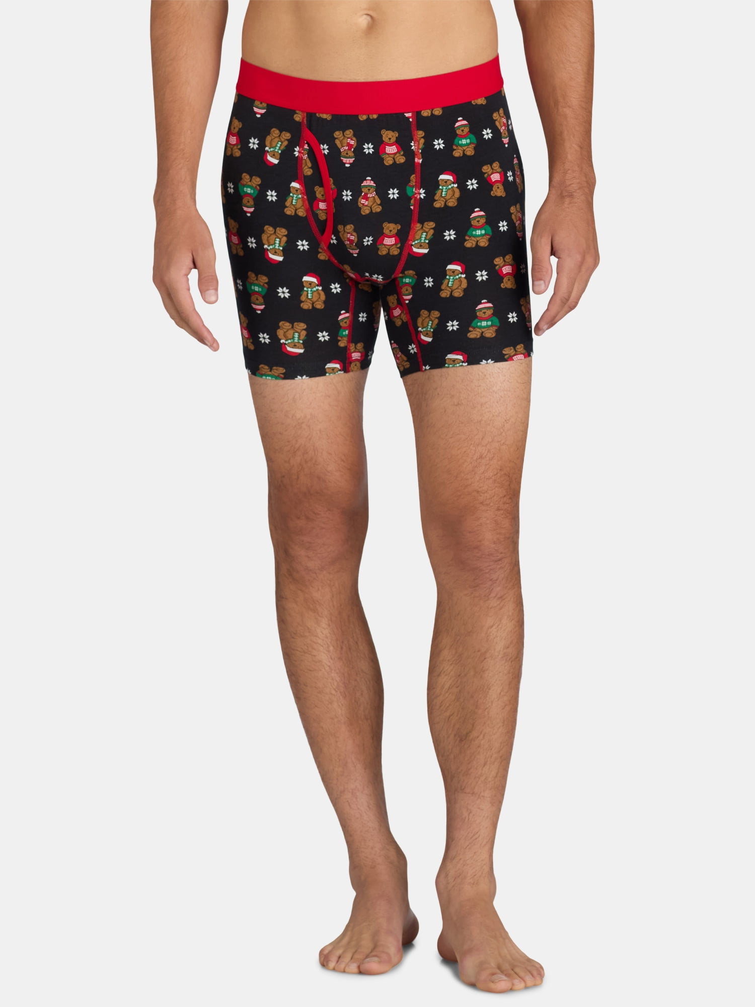 Holiday Time Print Boxer Briefs, Men’s, Sizes S-XL - Walmart.com