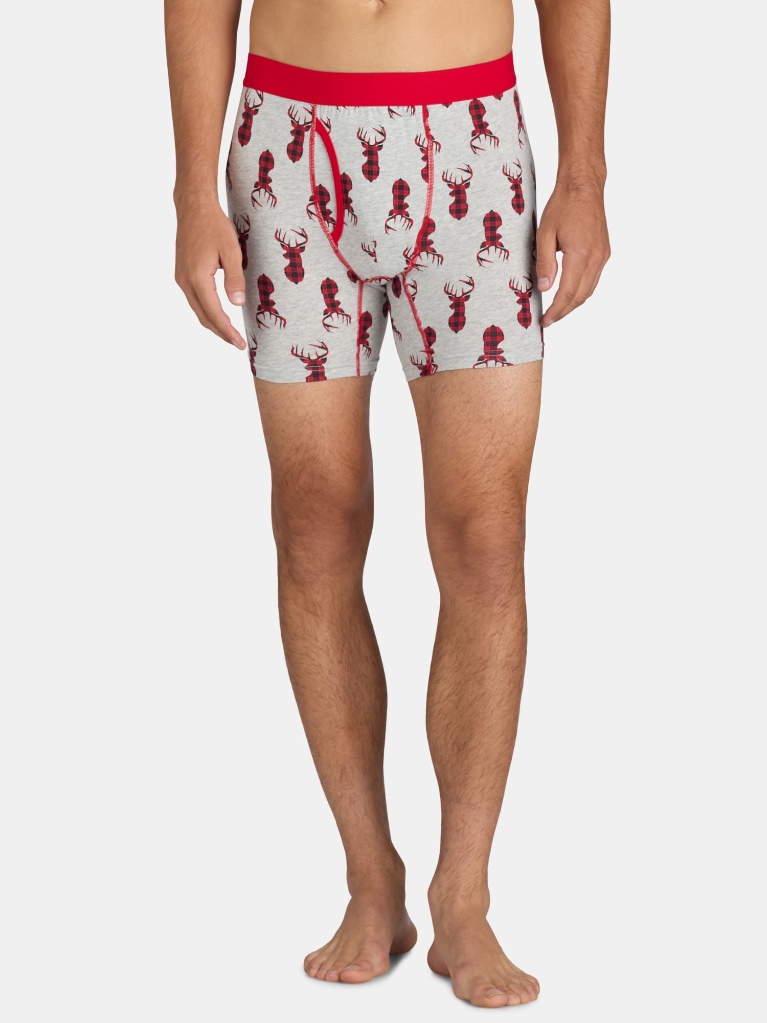 Holiday Time Print Boxer Briefs, Men’s, Sizes S-XL - Walmart.com