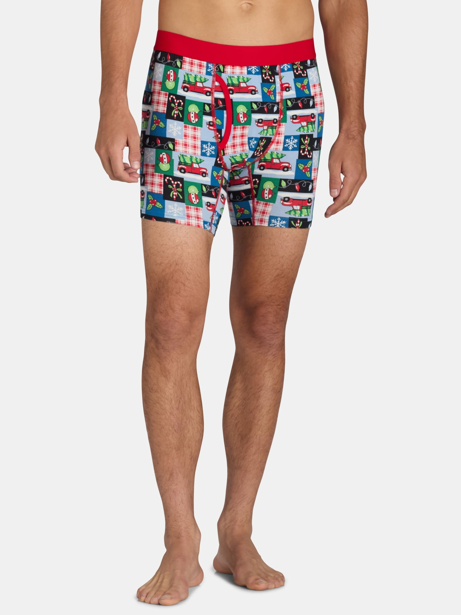 Holiday Time Print Boxer Briefs, Men’s, Sizes S-XL - Walmart.com