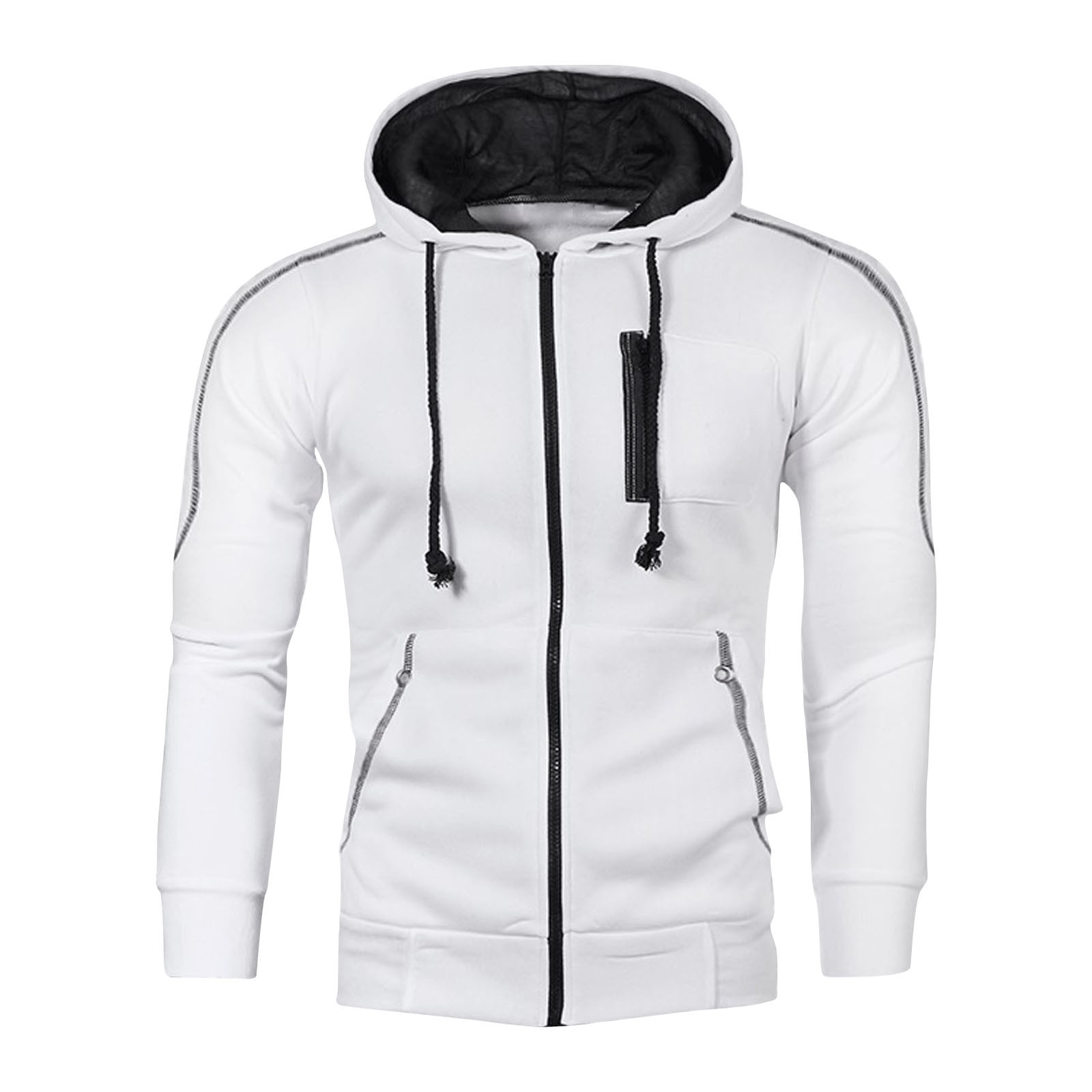 Mens Hooded Sweatshirts Clearance Sale! ZVNAΖH Outdoor Full Zip Hoodies ...
