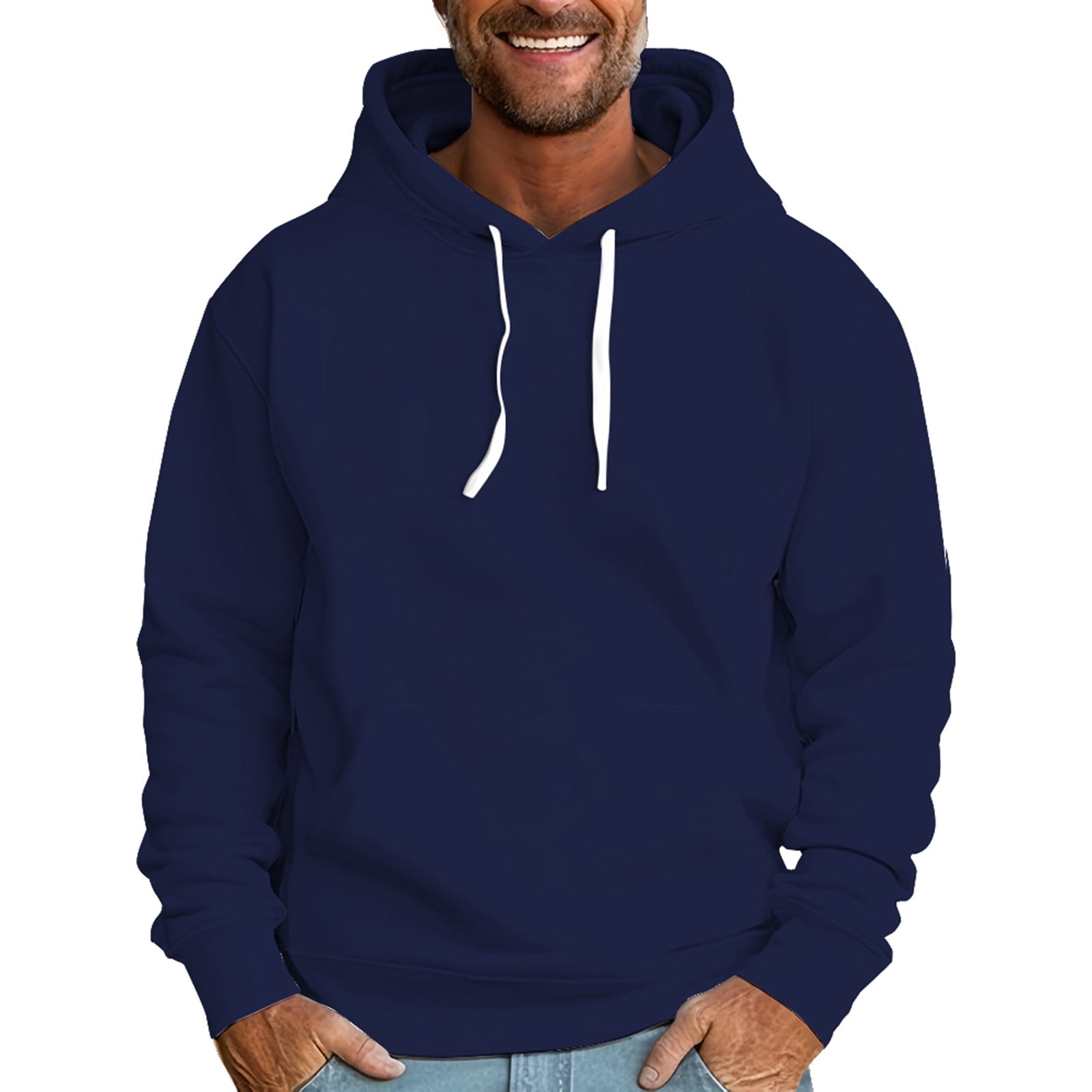 Mens Hoodies Soild Color Pullovers ,Spring Winter Oversize Loose Hoodie ...