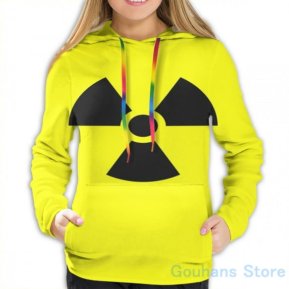 Mens Hoodies Sweatshirt women ATOMIC Radioactive Danger Hazard Warning ...