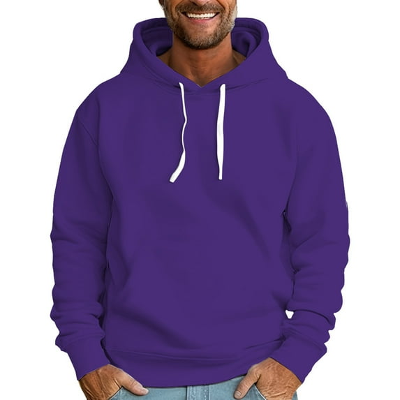 Mens Hoodies Zip Up Trendy Lightweight Work Hoodie Sweatshirt Long ...