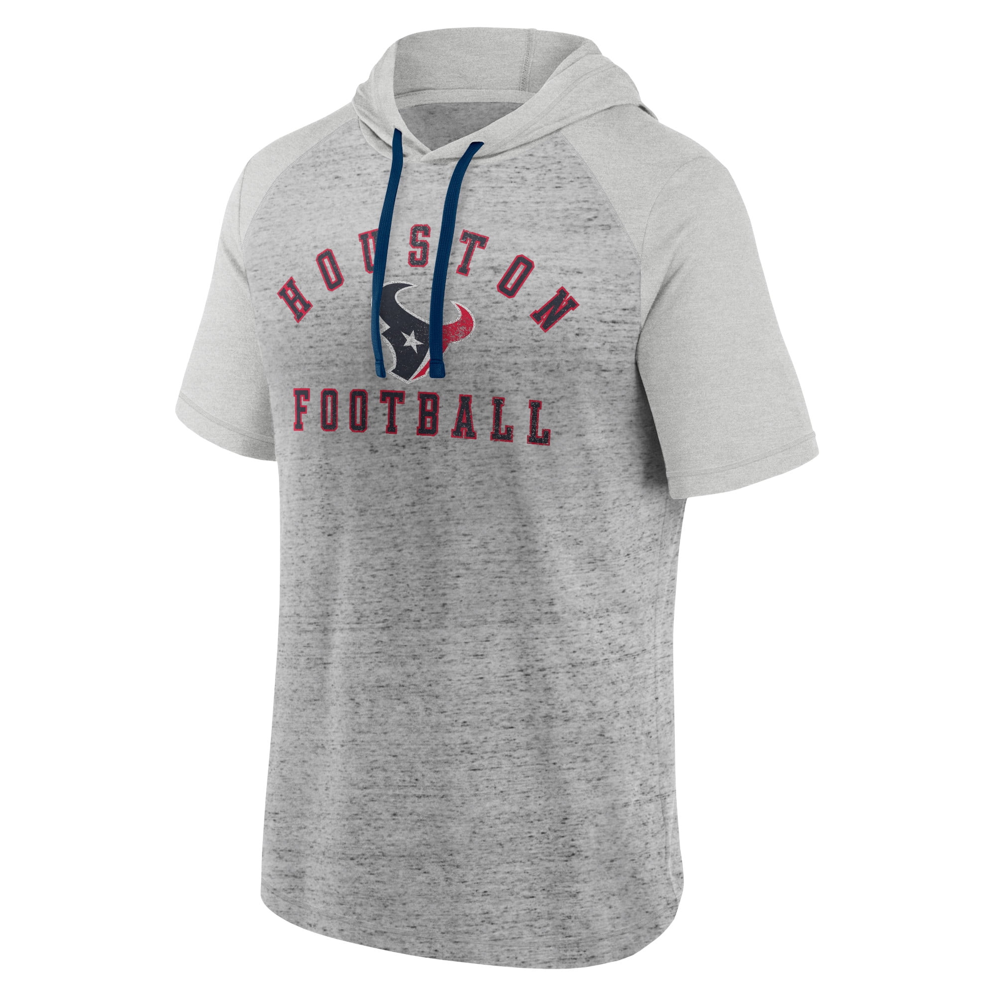 Mens Hth/TM Color Short Sleeve Synthetic Slub Hoodie Arched Short Name ...