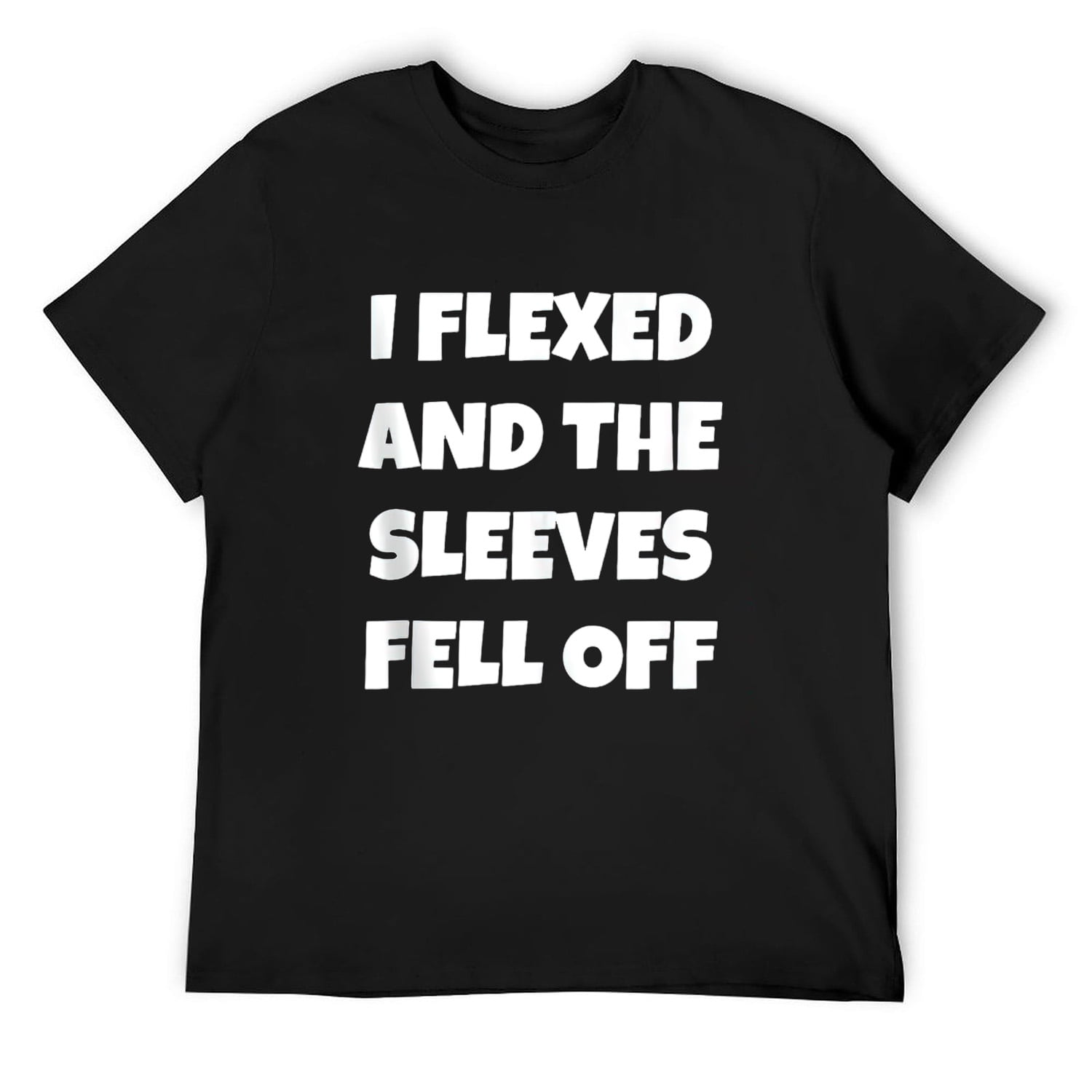 Mens I Flexed And The Sleeves Fell Off Bodybuilding Muscles T Shirt ...