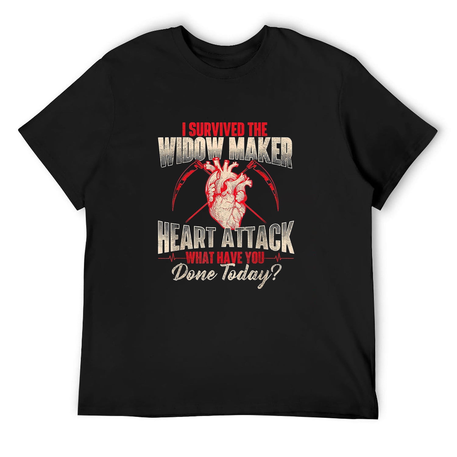 Mens I Survived The Widow Maker - Heart Attack Survivor Recovery T ...