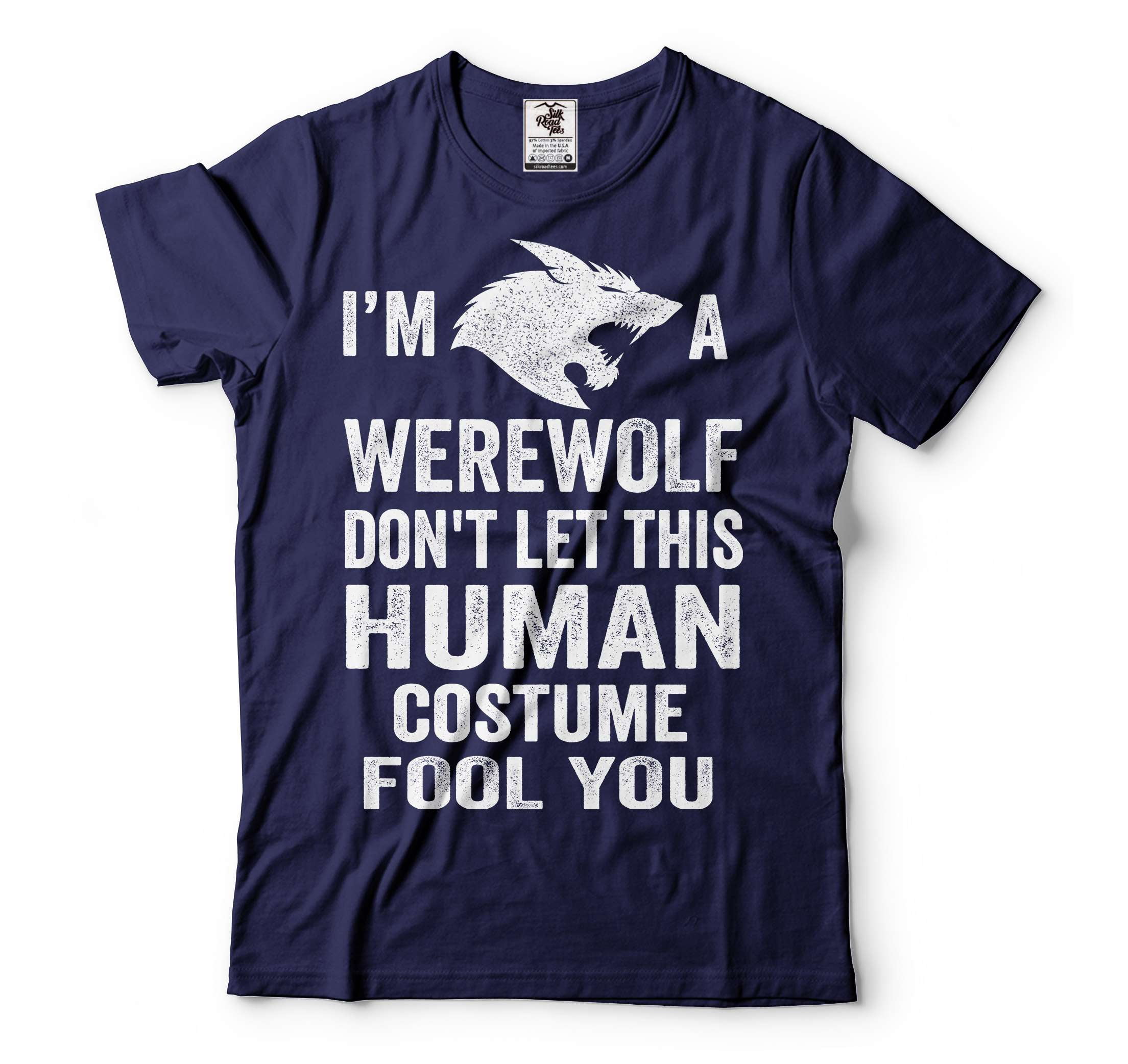 Mens I'm A Werewolf T-shirt Halloween Werewolf Costume Halloween Shirt ...