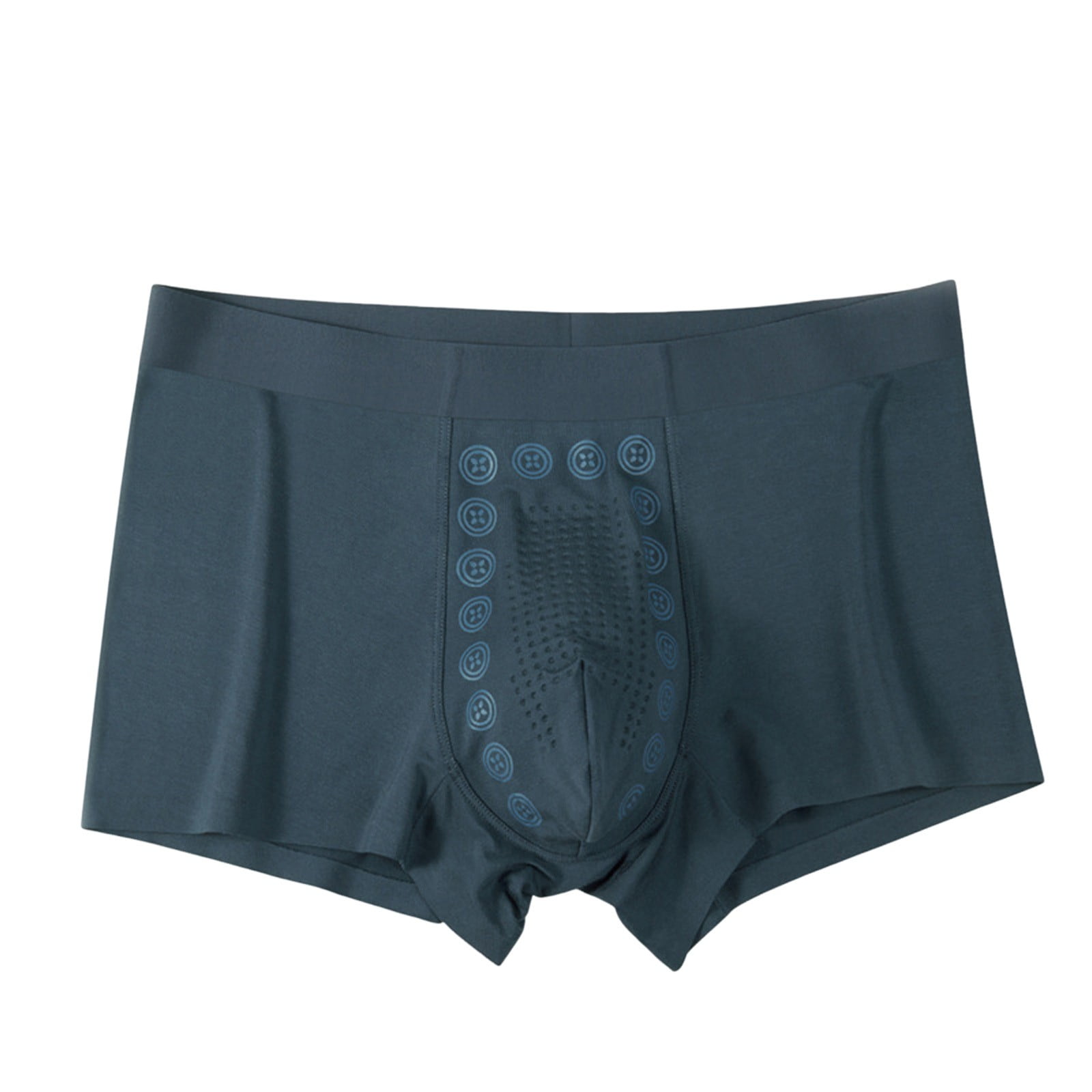 Mens Ice Silk Boxer Briefs Seamless Trunk Underwear with Pouch Double ...