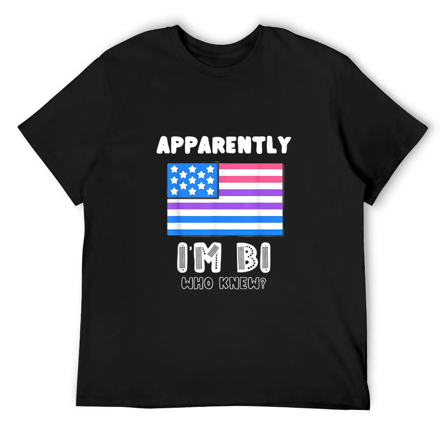 Mens Im Bisexual Pride Stuff LGBTQ Support Bi Pride Flag USA July T ...