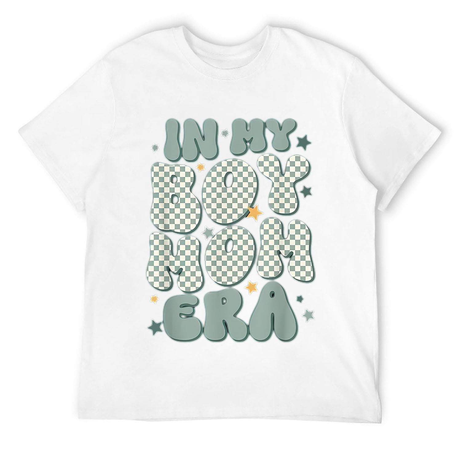 Mens In My Boy Mom Era T-Shirt White M - Walmart.com