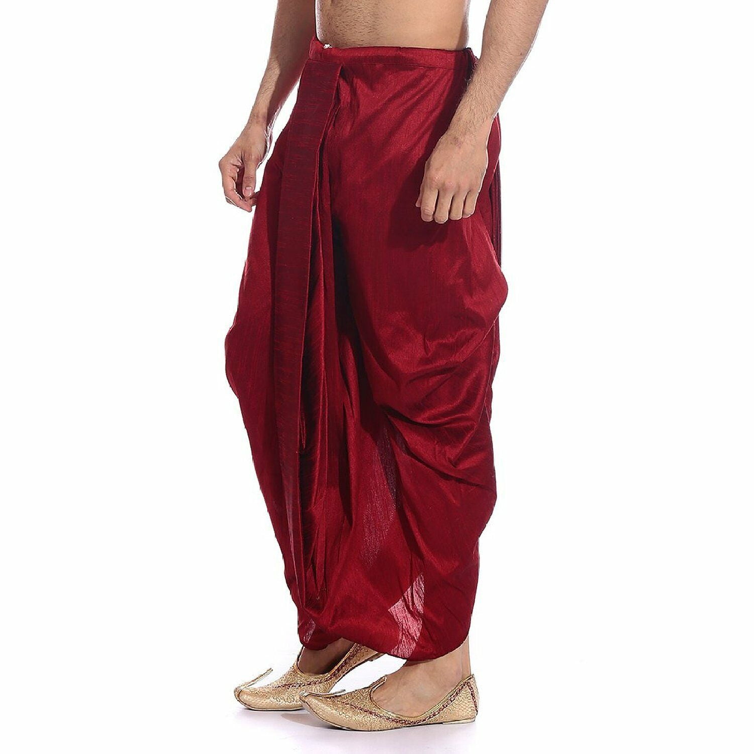 Mens Indian Wear Silk Bend Handmade Free Size Harem Salwar Dhoti ...