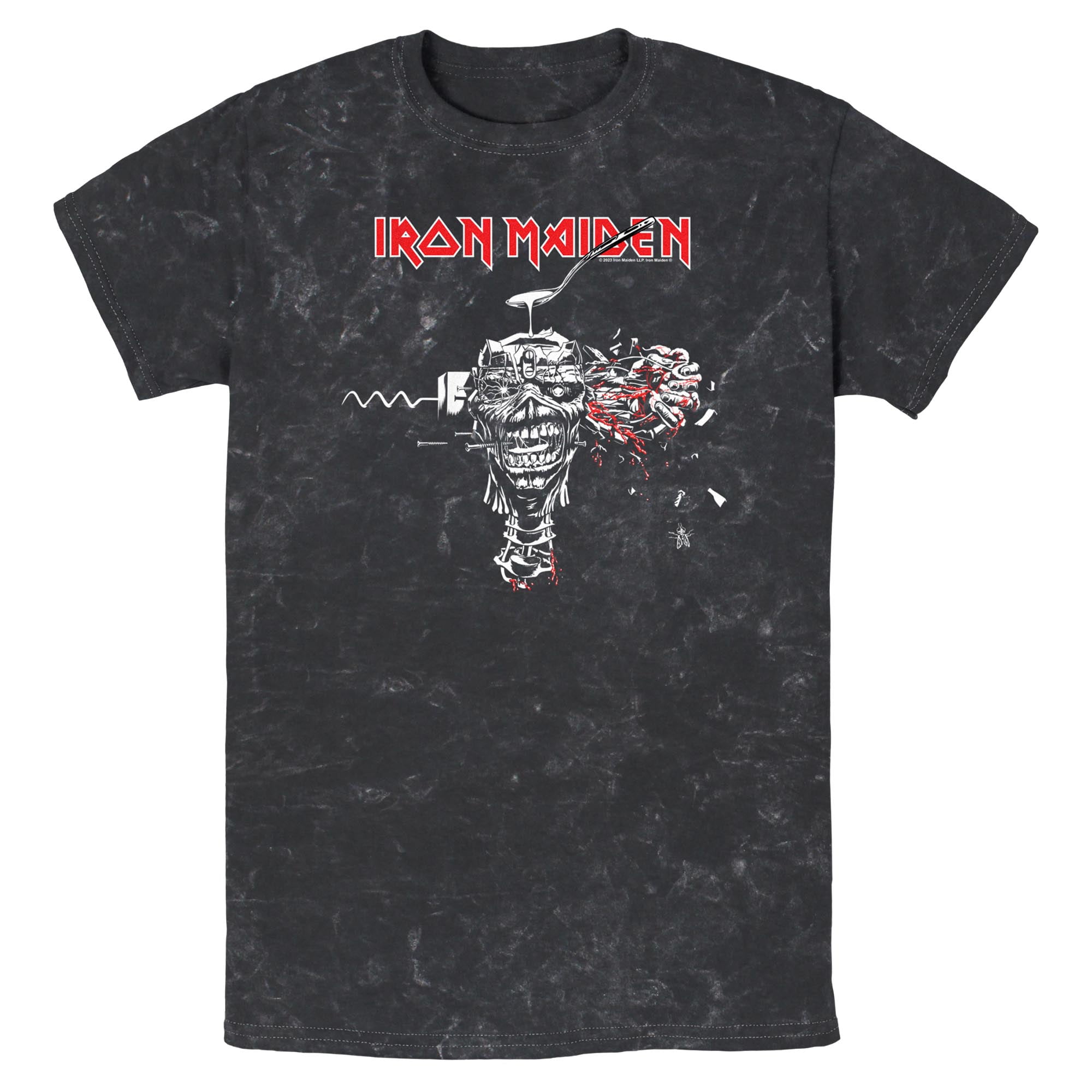 Mens Iron Maiden Punch Brain T Shirt - Walmart.com