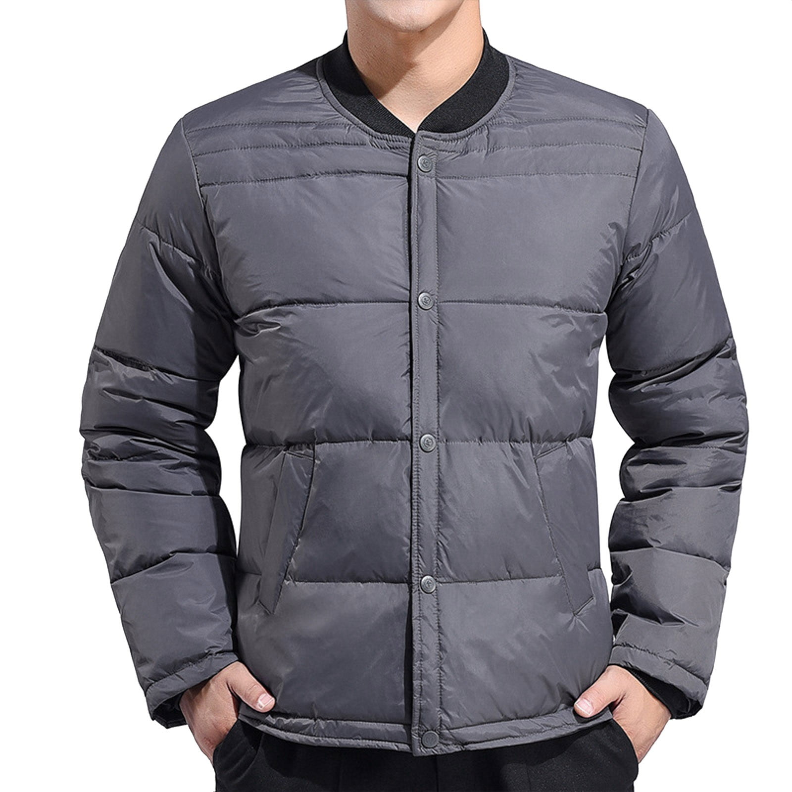 Mens Jackets Autumn Down Liner Thickened Inside and Outside To Wear ...