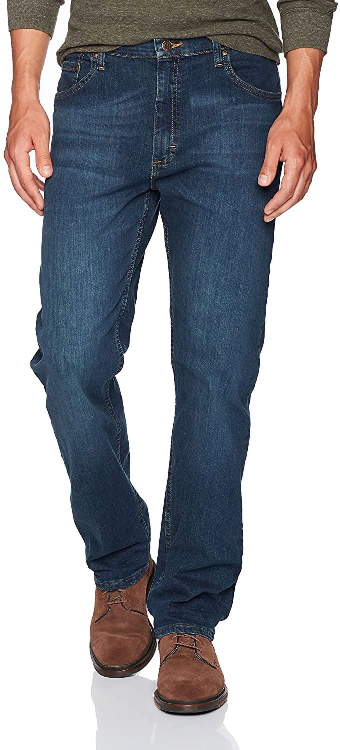 Mens Jeans 34X32 Relaxed Fit Straight Leg Zip-Fly 34 - Walmart.com