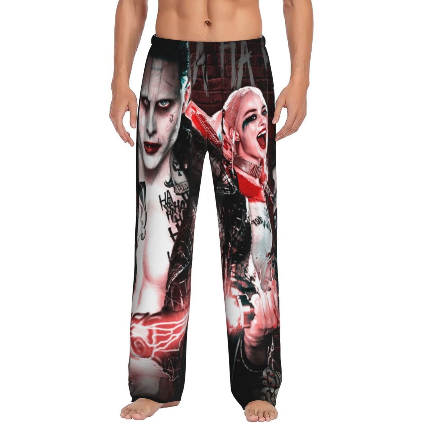 Mens Joker Harley Quinn Pajama Pants Soft Lightweight Pajama Pants ...