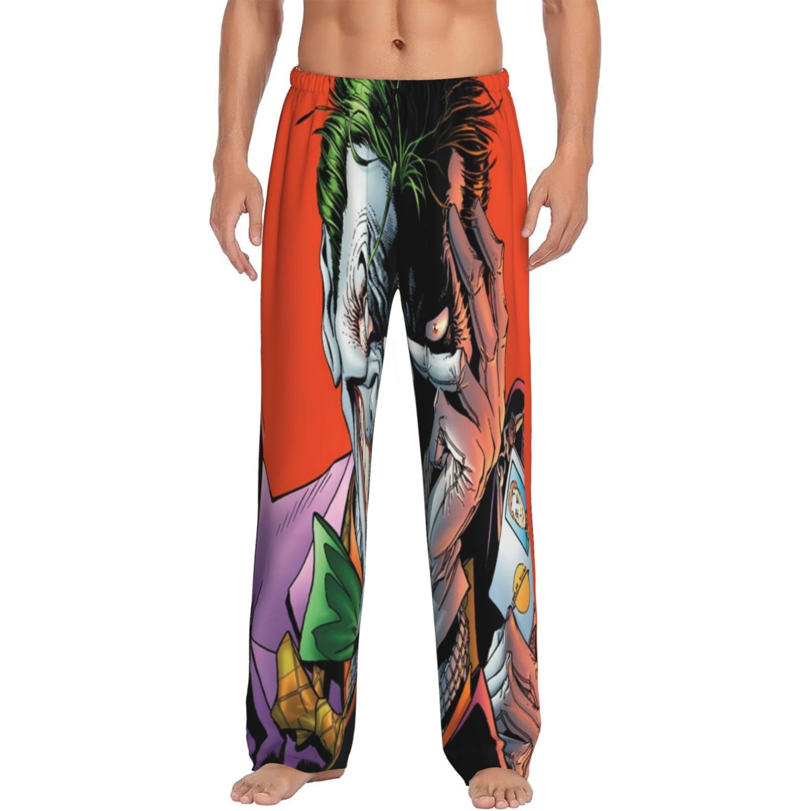 Mens Joker Pajama Pants Soft Lightweight Pajama Pants Cartoon Pajama ...
