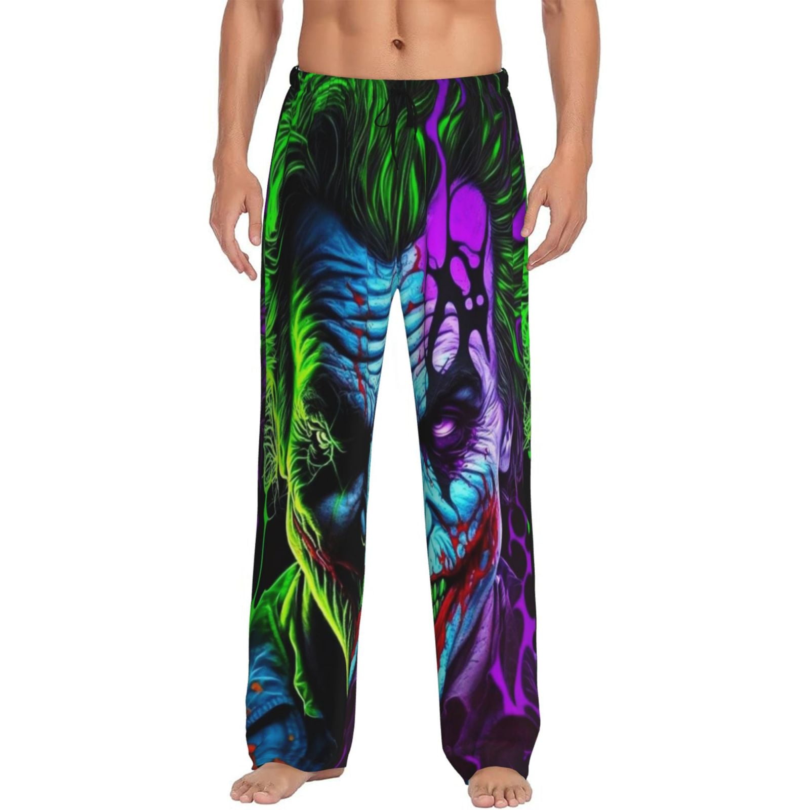 Mens Joker Pajama Pants Soft Lightweight Pajama Pants Cartoon Pajama ...