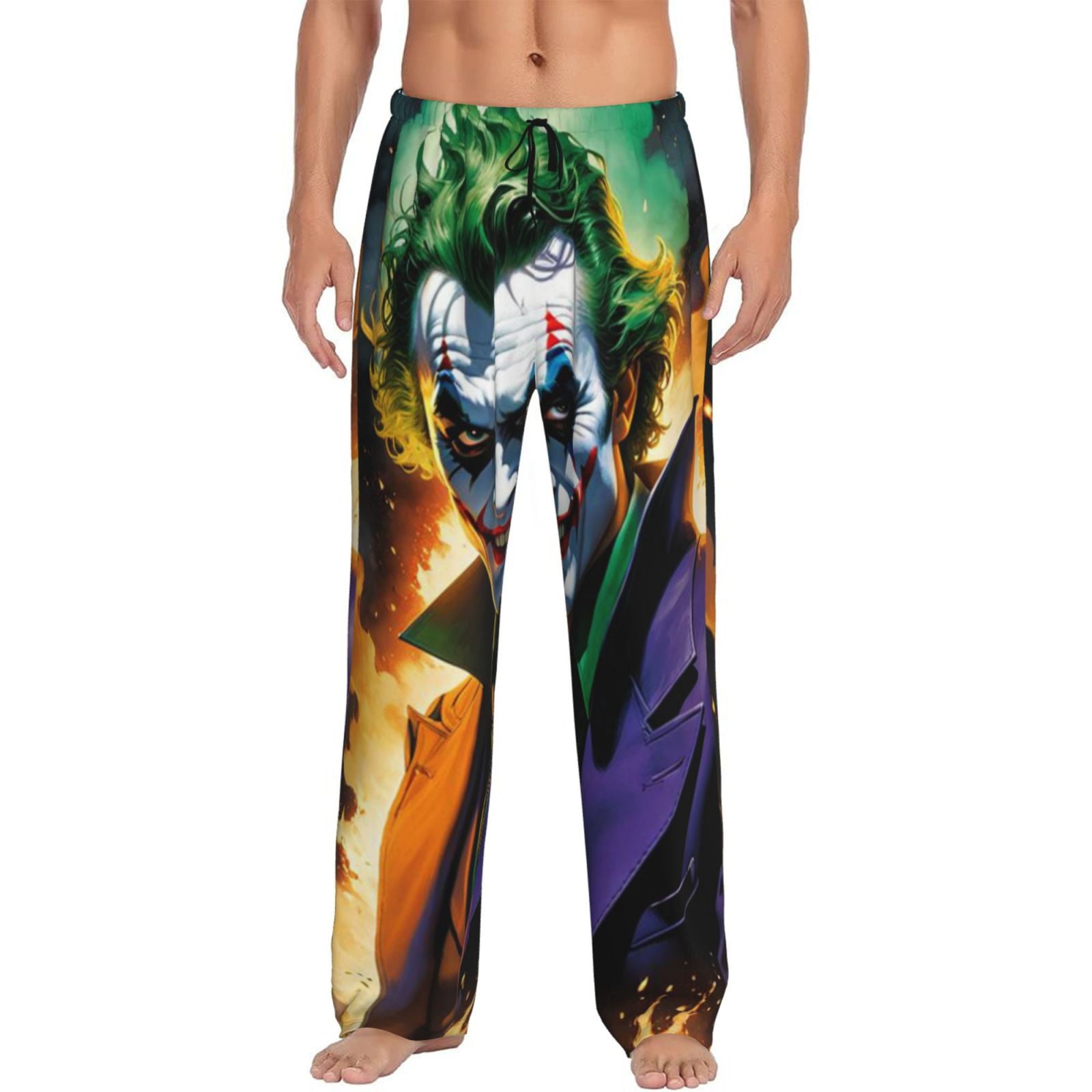 Mens Joker Pajama Pants Soft Lightweight Pajama Pants Cartoon Pajama ...