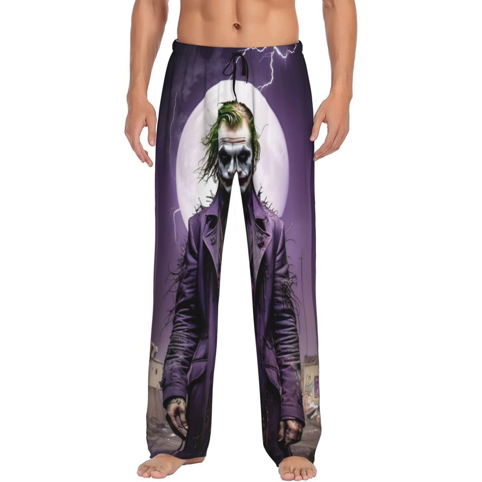 Mens Joker Pajama Pants Soft Lightweight Pajama Pants Cartoon Pajama ...