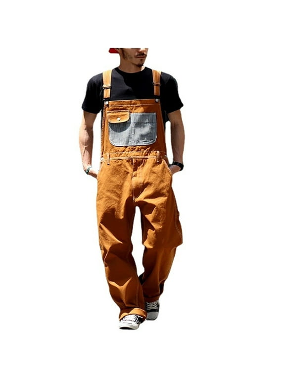 Red Kap Men's Denim Bib Overall - Walmart.com
