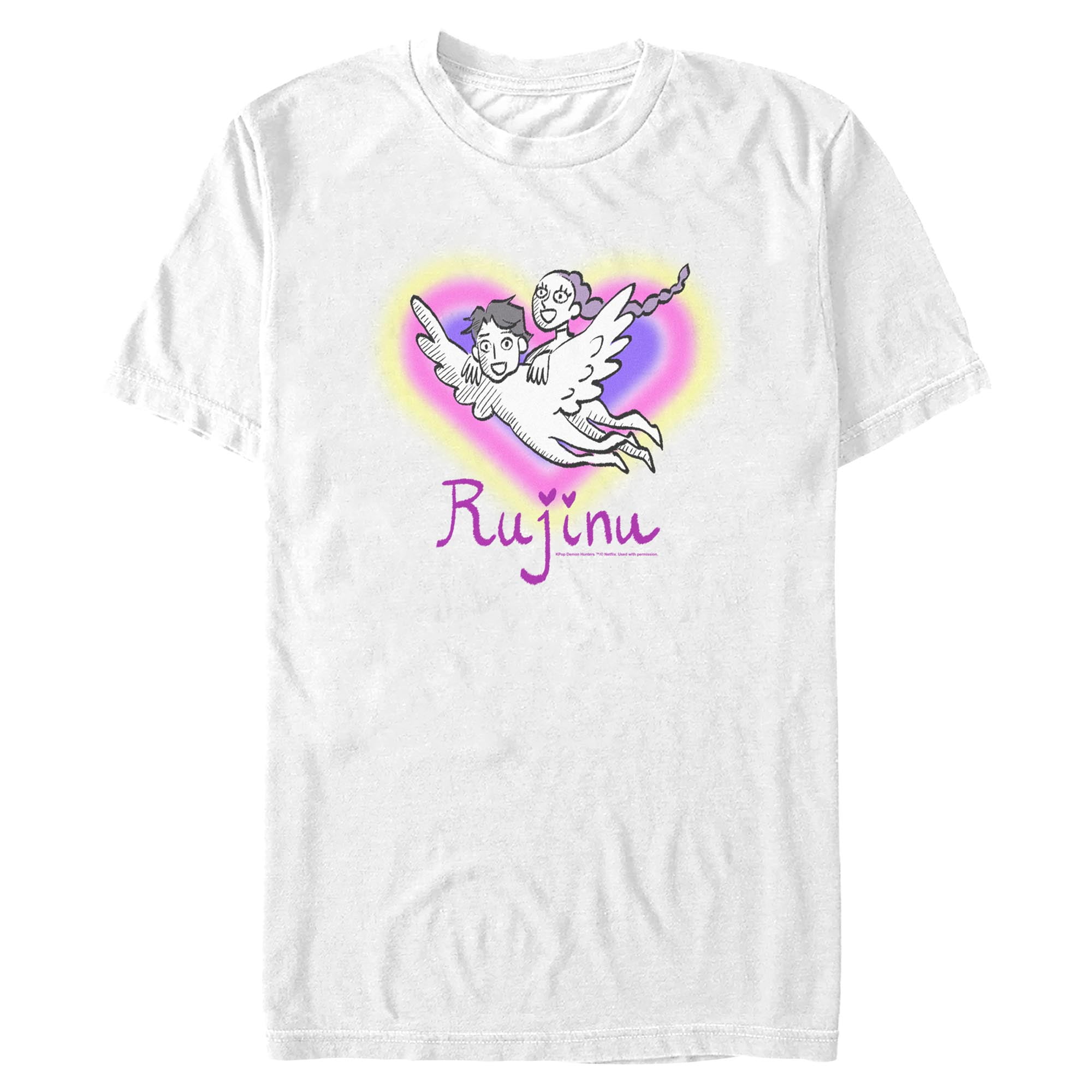 Mens KPop Demon Hunters Fan Art Rujinu T Shirt - Walmart.com