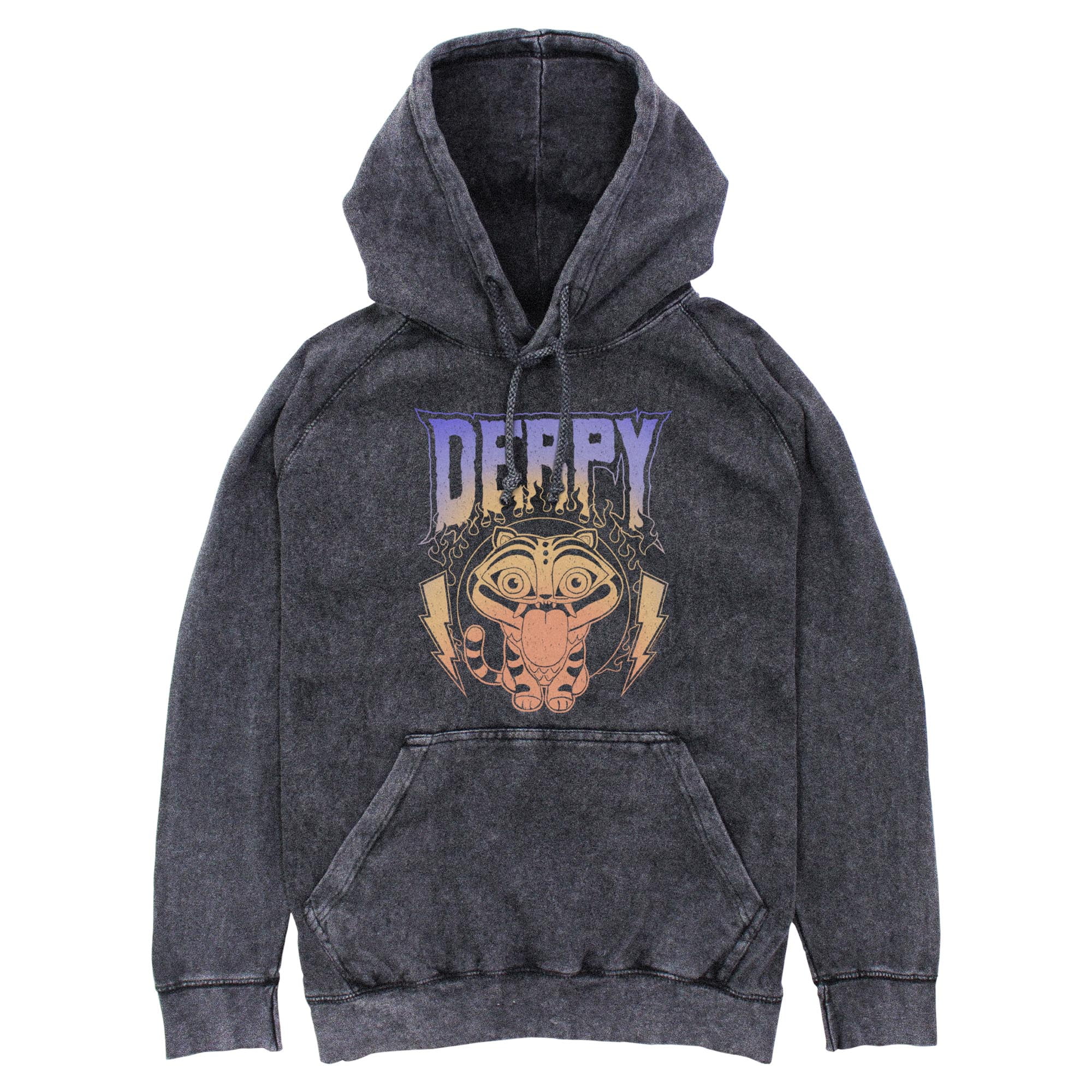 Mens KPop Demon Hunters Mythic Lightning Derpy Lightweight Hoodie ...