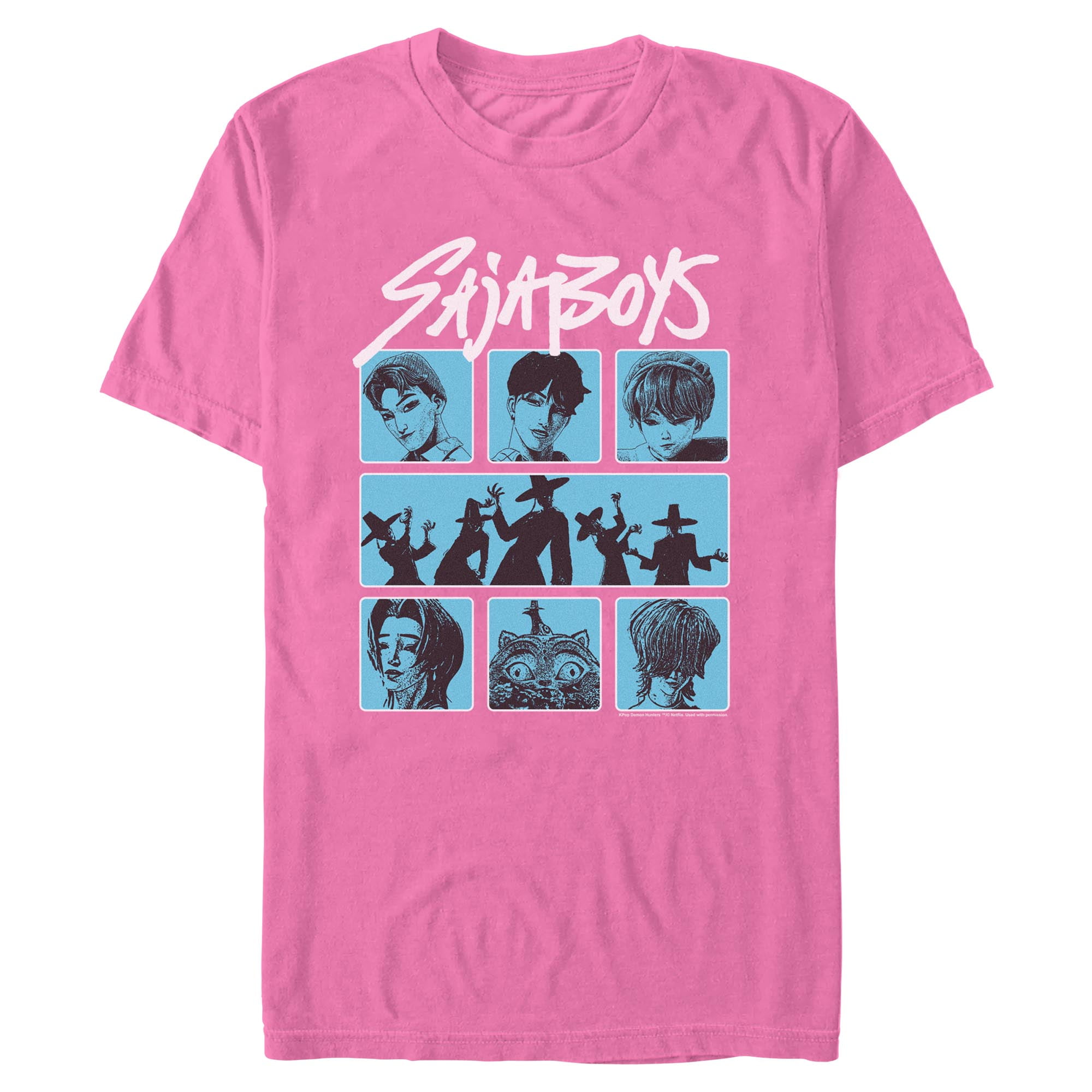 Mens KPop Demon Hunters Saja Boys Group T Shirt - Walmart.com