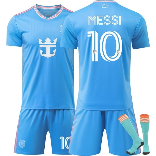 Mens/Kids 25/26 Miami 2nd Away Soccer #10 ME-SSI Jerseys Football Team ...