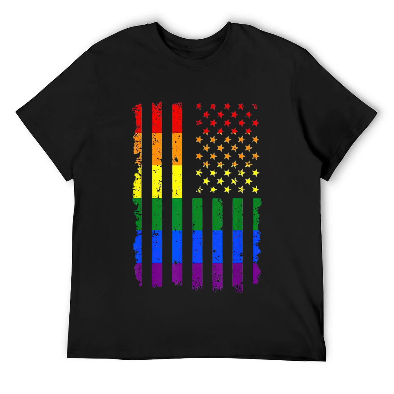 Mens LGBT Flag Gay Pride Month Transgender T-Shirt Black Medium ...