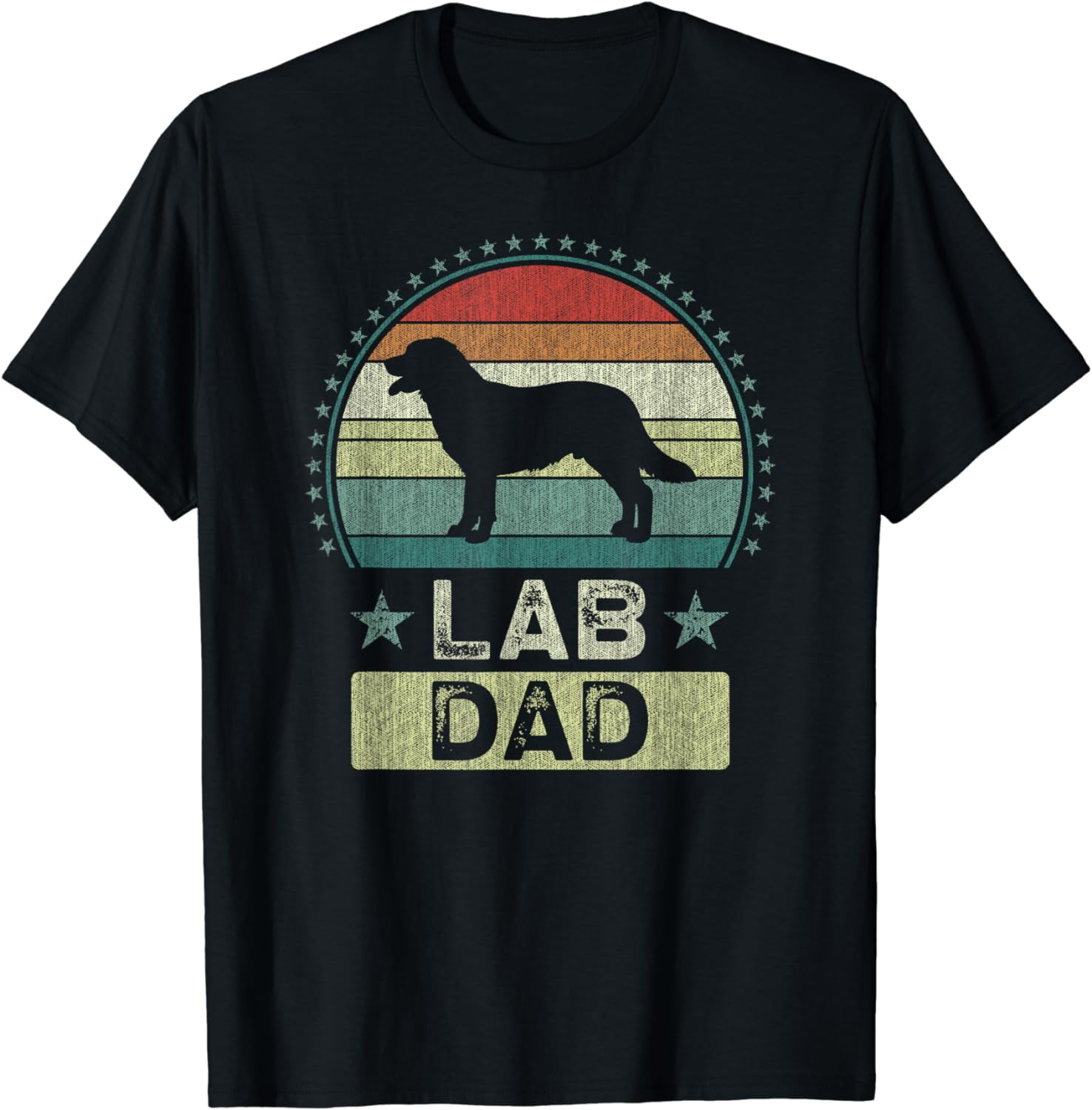 Mens Lab Dad, Father's Day, Labrador Retriever Father T-Shirt - Walmart.com