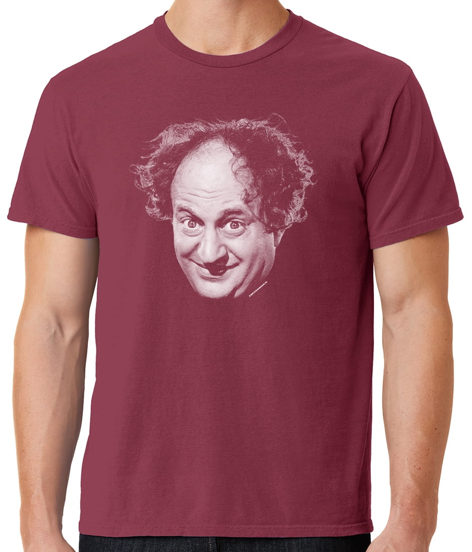Mens Larry Fine Face Three 3 Stooges Tee Shirt, 4XL Merlot - Walmart.com