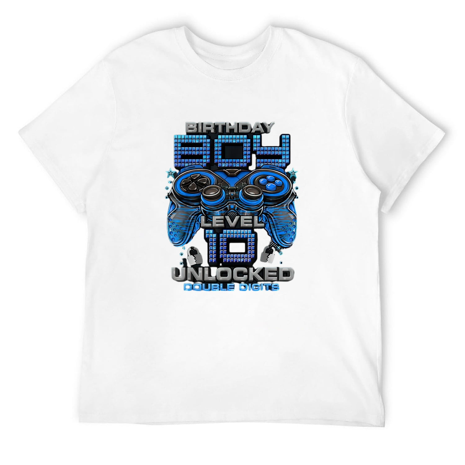 Mens Level 10 Unlocked Awesome Since 2014 10Th Birthday Gaming T-Shirt ...
